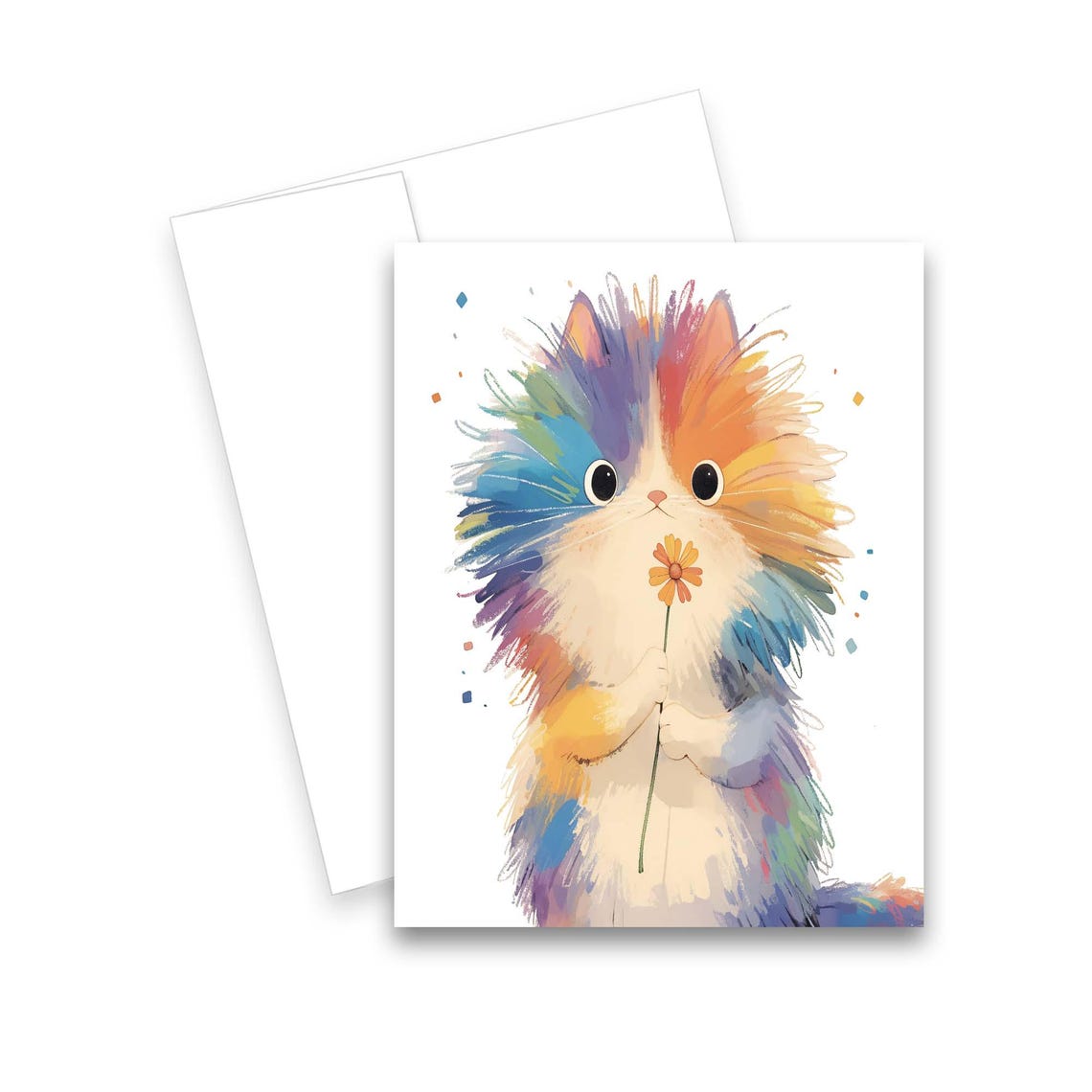 Assorted Greeting Cards, Cute Cat Cards, Set of 8, Blank Cards With ...
