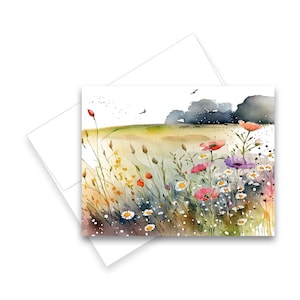 Wildflower Meadow Notecards, Assorted Cards, Wild Flower Note Cards ...