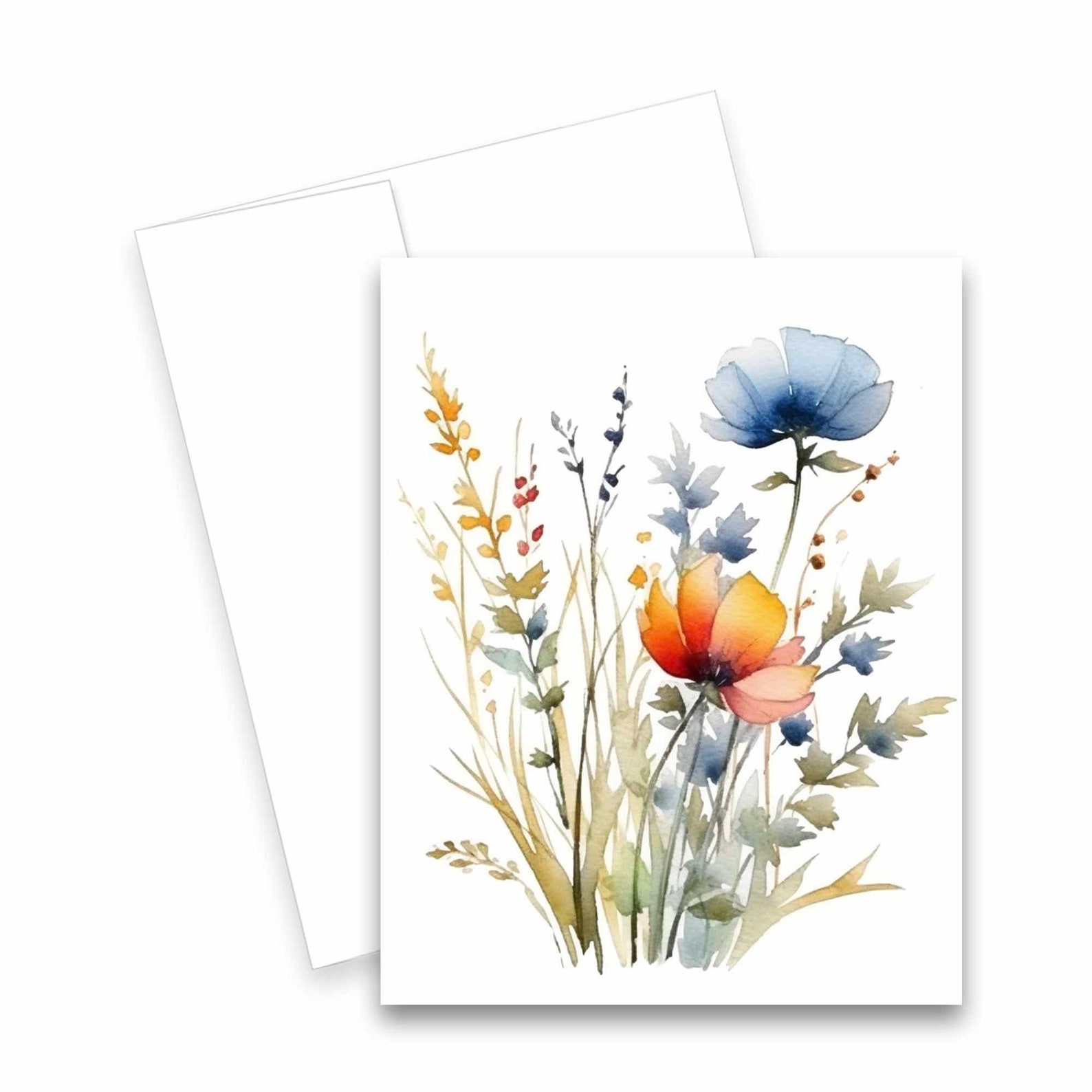 Note Card Set, Watercolor Flower Cards, Assorted Cards, Blank Note Card ...