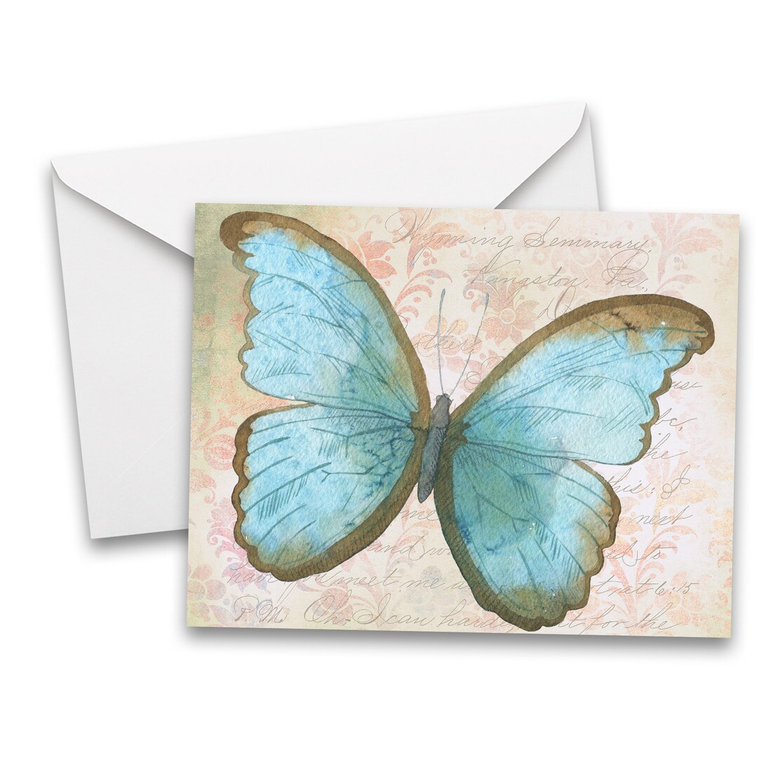 Butterfly Card Set Blank Note Card Set All Occasion Cards - Etsy
