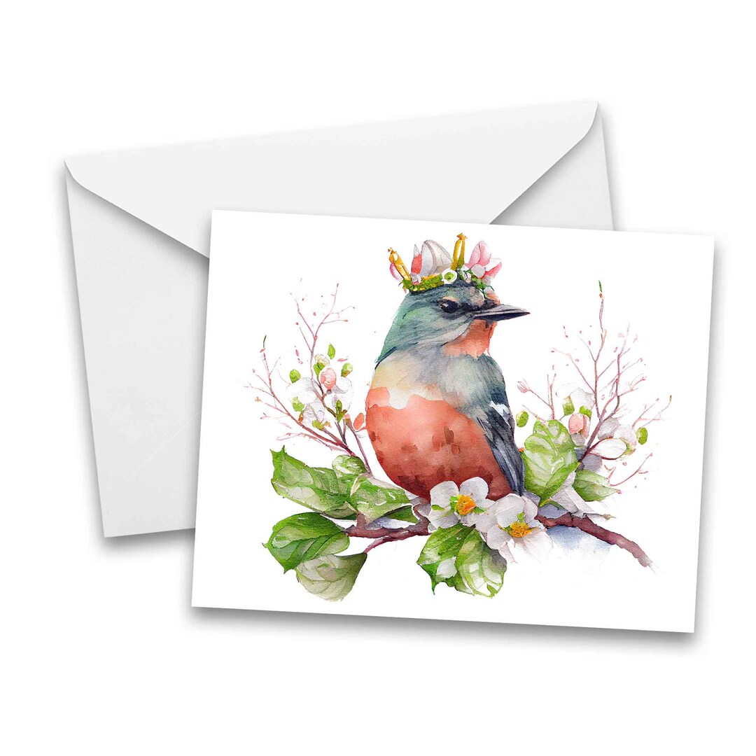 NOTECARDS, Watercolor Bird Greeting Cards - Stationery, Thank You Cards ...