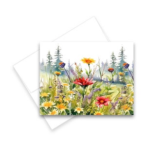 Wildflower Meadow Notecards, Assorted Cards, Blank Greeting Cards With ...