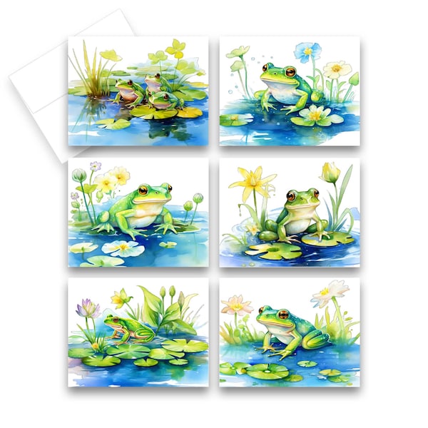 Frog Card - Etsy