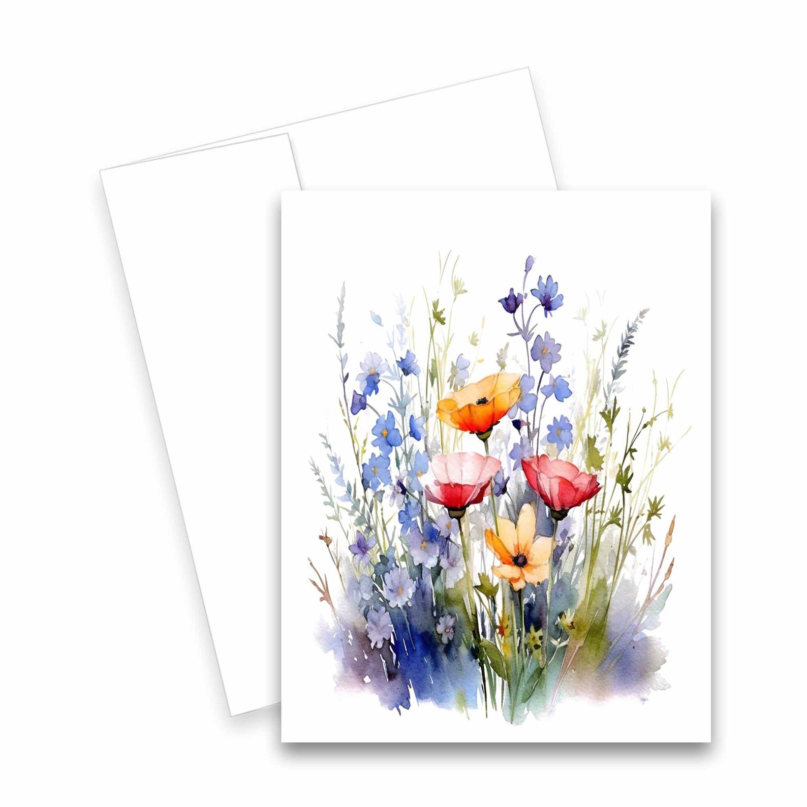 Note Card Set, Watercolor Flower Cards, Assorted Cards, Blank Note Card ...