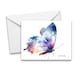 Assorted Watercolor Butterfly Greeting Card Set, Stationery, Notecards ...