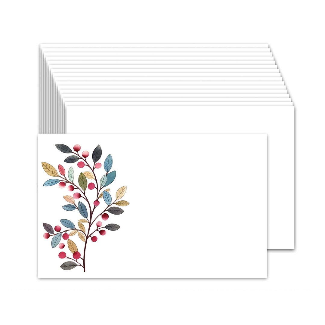 Cute Leaves Index Cards, 4"x 6" Set of 25, School Supplies, Unique ...