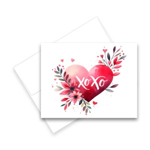 Valentine Card Set, Blank Note Card Set, Greeting Cards, Notecard Set ...