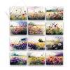 Note Card Set, Assorted Wild Flower Greeting Cards, Floral Stationery ...