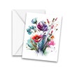 PERSONALIZED Flat Notecards 4x6, Watercolor Flower Card, Greeting Card ...