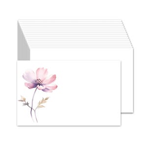 Simple Flower Index Cards, 4"x 6" Set of 25, School Supplies, Unique ...