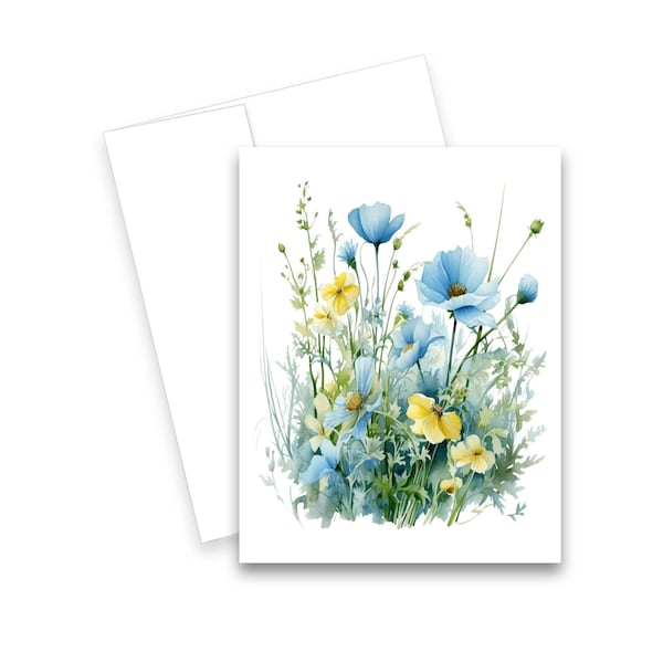 Wildflower Card Set, Blank Note Card Set, All Occasion Greeting Card ...