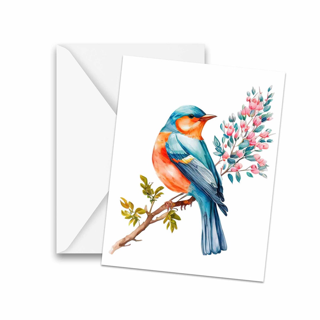 NOTECARDS, Watercolor Bird Greeting Cards - Stationery, Thank You Cards ...