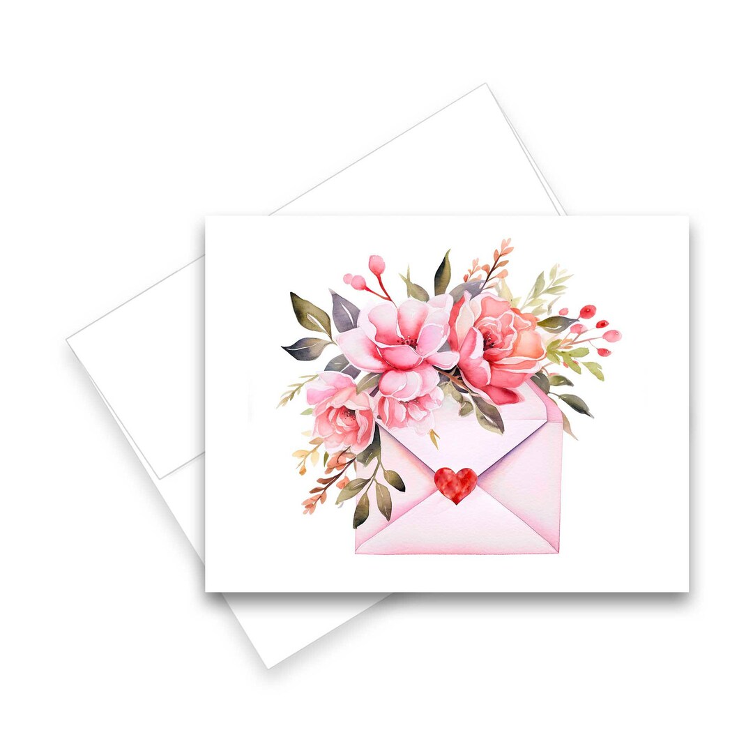 Valentine Card Set, Blank Note Card Set, Greeting Cards, Notecard Set ...