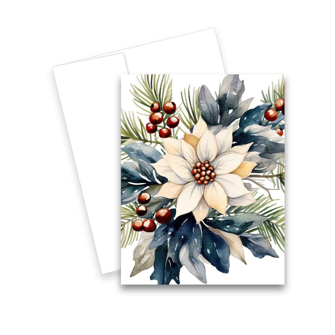 Christmas Note Card Set, Christmas Cards, Blank Notecard, Card ...