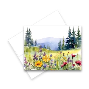 Wildflower Meadow Notecards, Assorted Cards, Blank Greeting Cards With ...