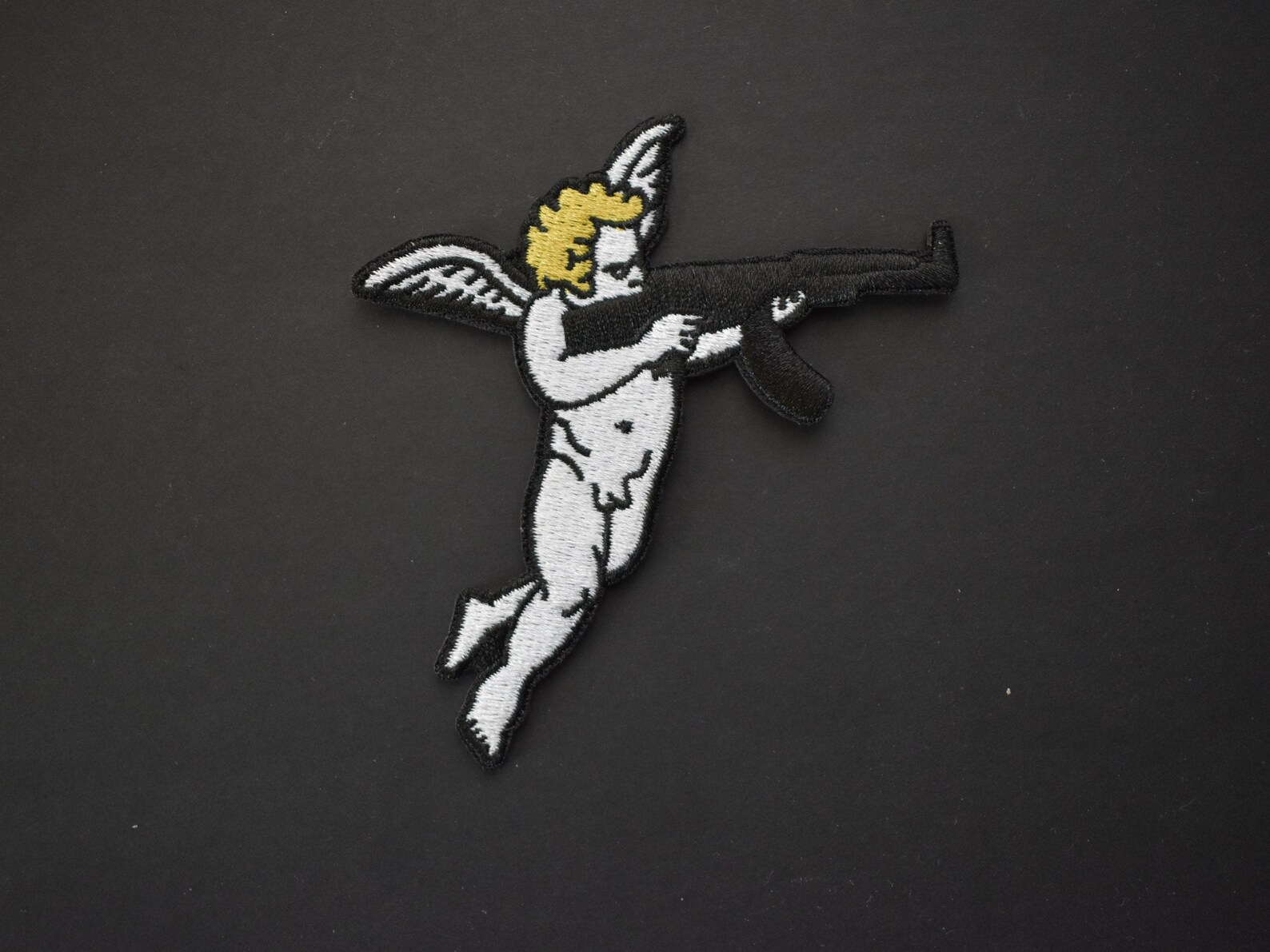 Cupid with Gun Iron-On Patch | Etsy