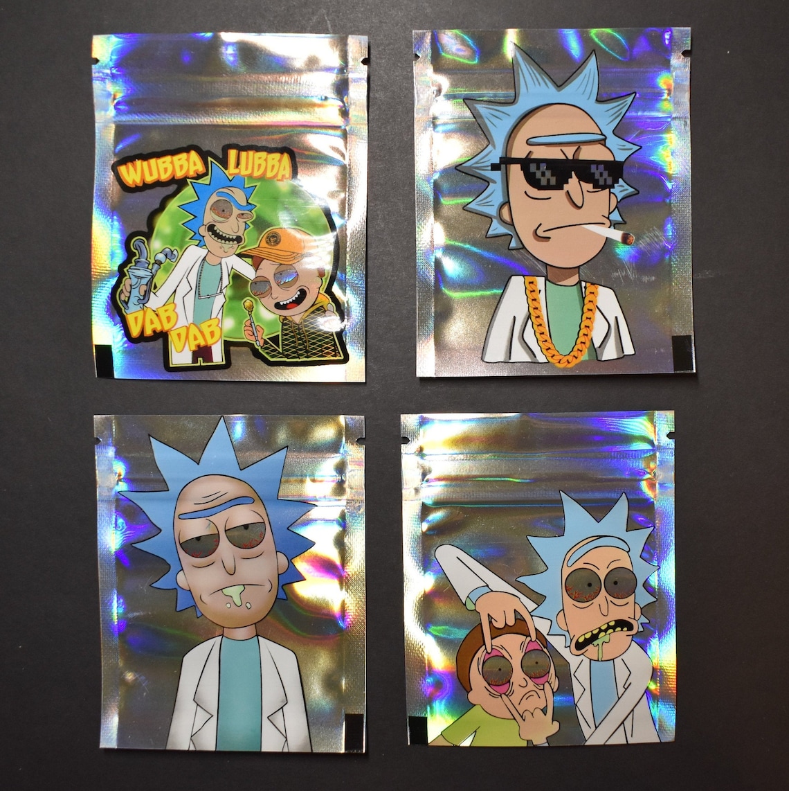 Smell Proof Zip lock bag for Weed Drugs Rick and Morty | Etsy