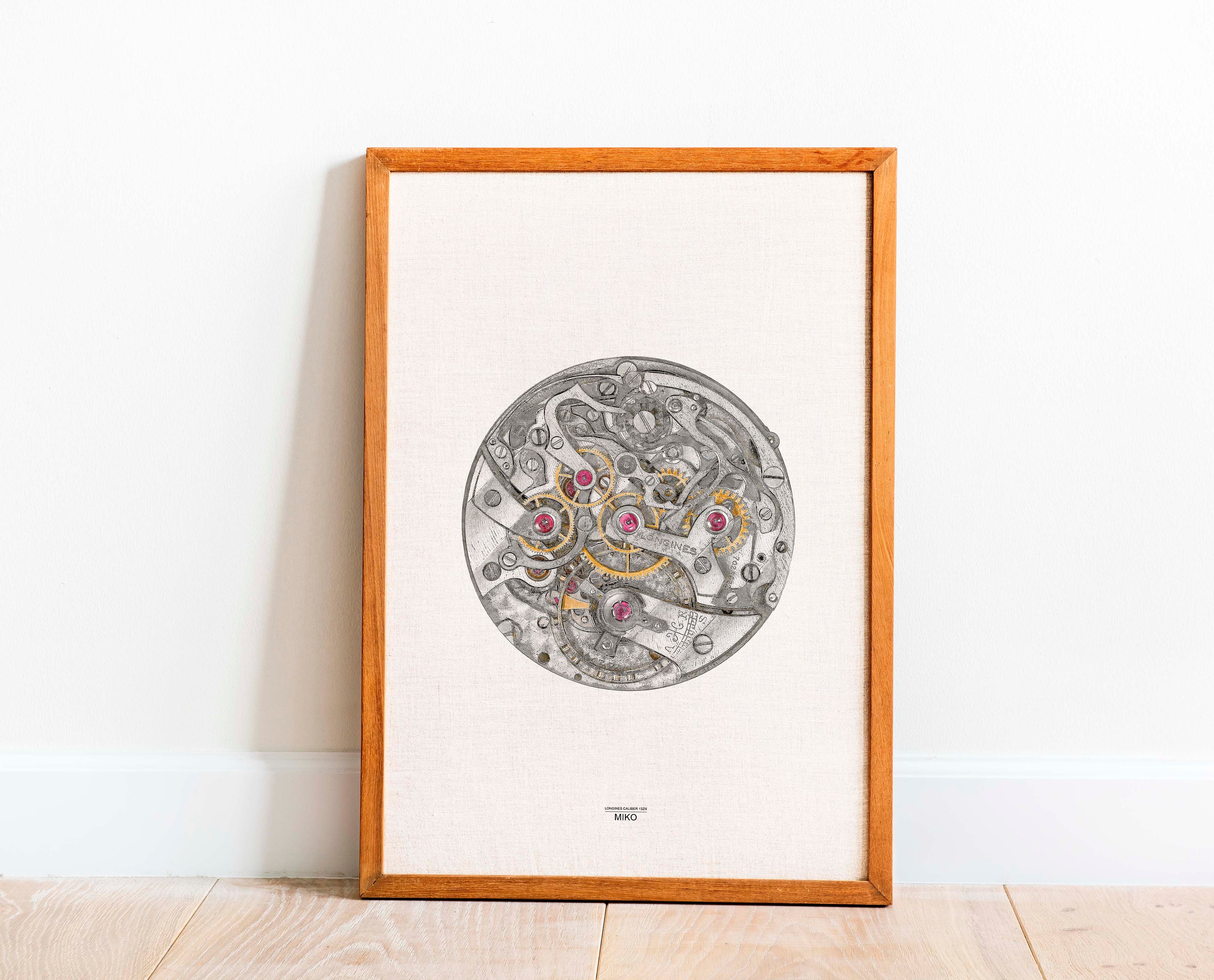 Longines 13ZN Movement Poster Print Technical Drawing - Etsy