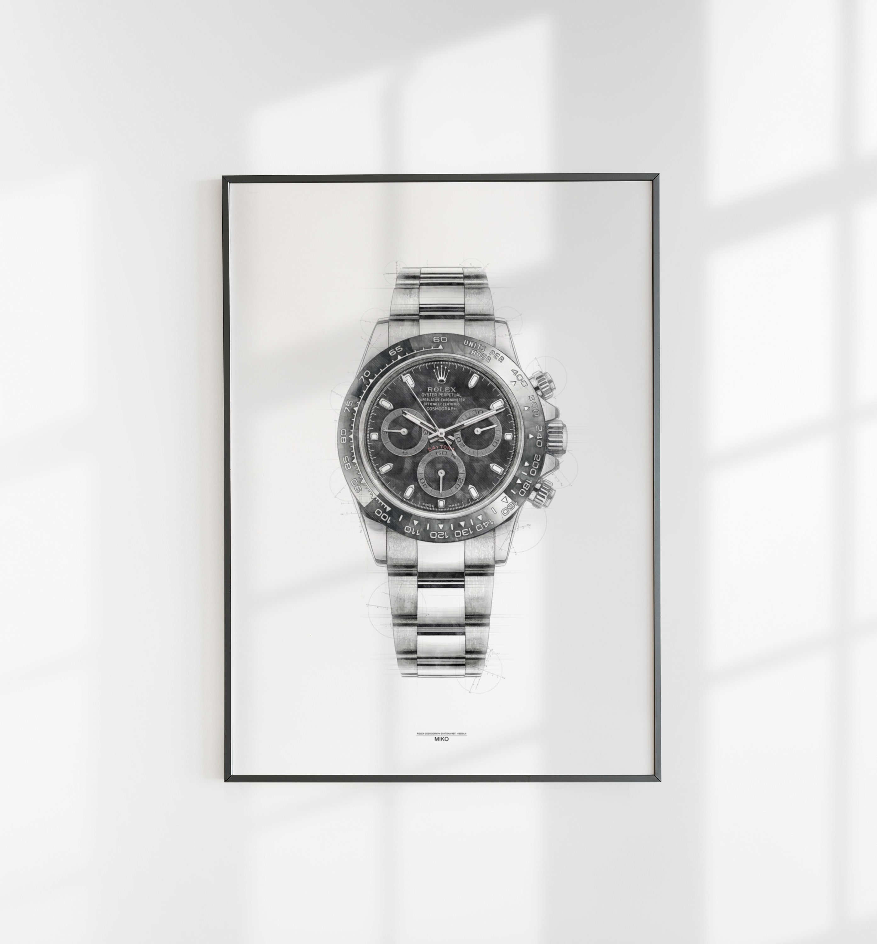 Rolex Daytona Ref. 116500LN Poster Technical Drawing - Etsy
