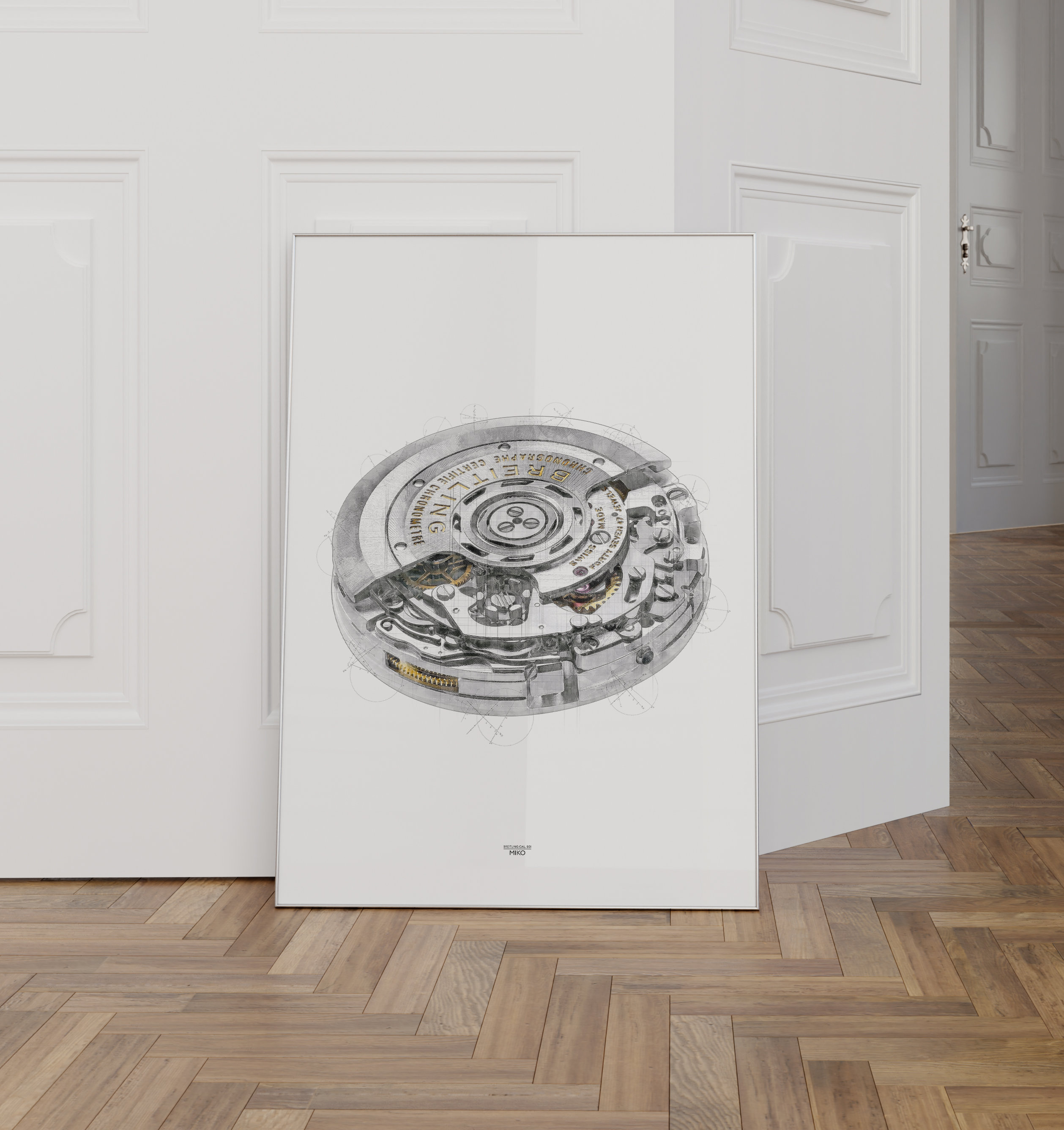 Breitling Cal. B01 Movement Poster Technical Drawing - Etsy