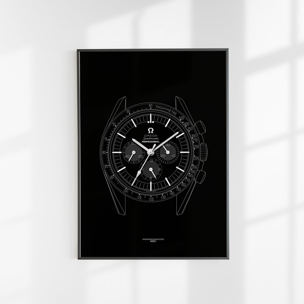 Moonwatch Art Poster - Etsy