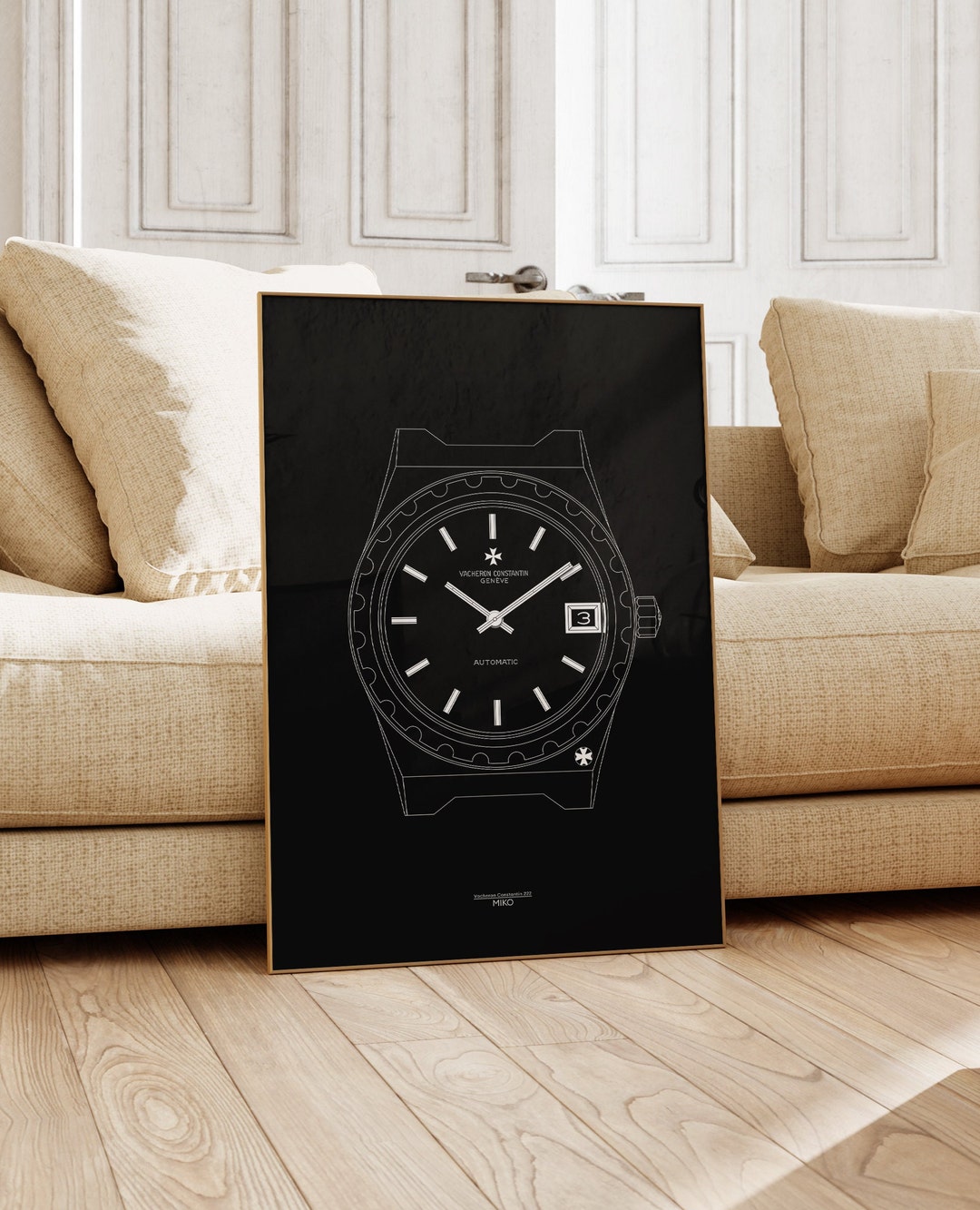 Vacheron Constantin 222 Outline Vintage Watch Poster Swiss Horology ...