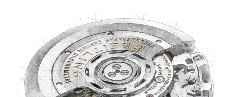 Breitling Cal. B01 Movement Poster Technical Drawing - Etsy