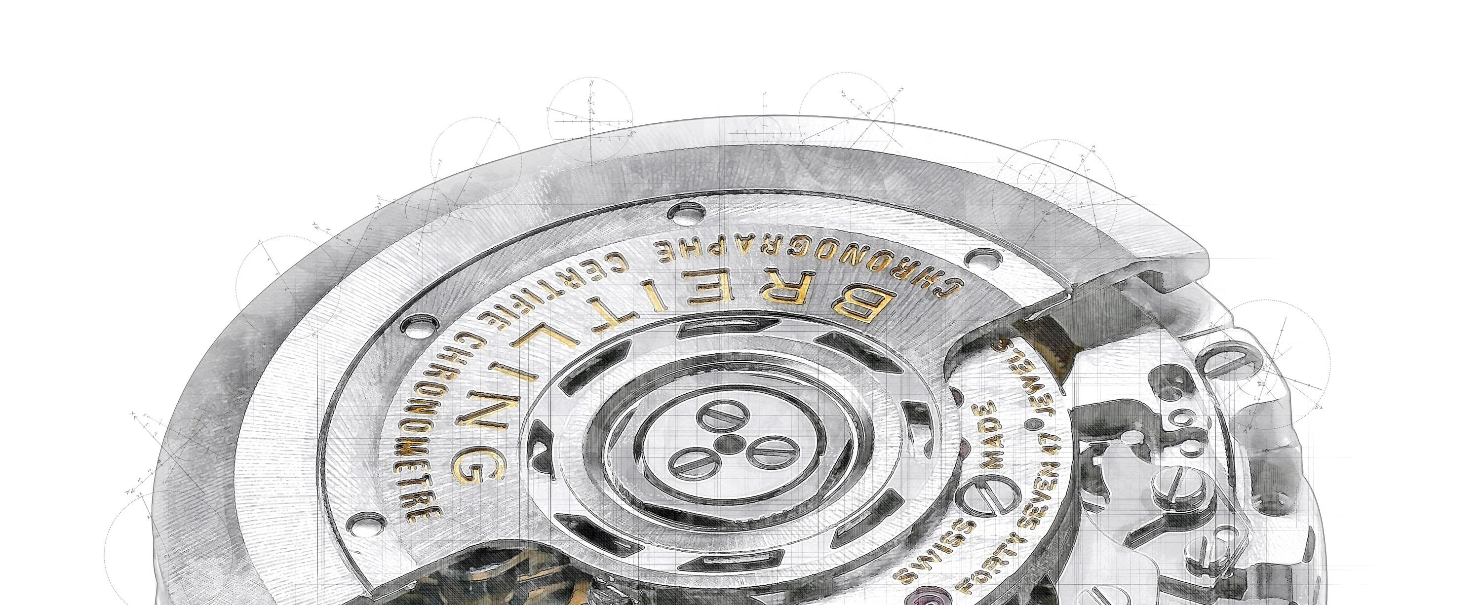 Breitling Cal. B01 Movement Poster Technical Drawing - Etsy