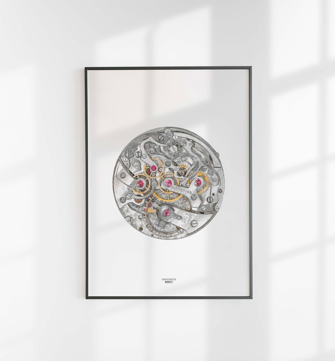 Longines 13ZN Movement Poster Print Technical Drawing - Etsy