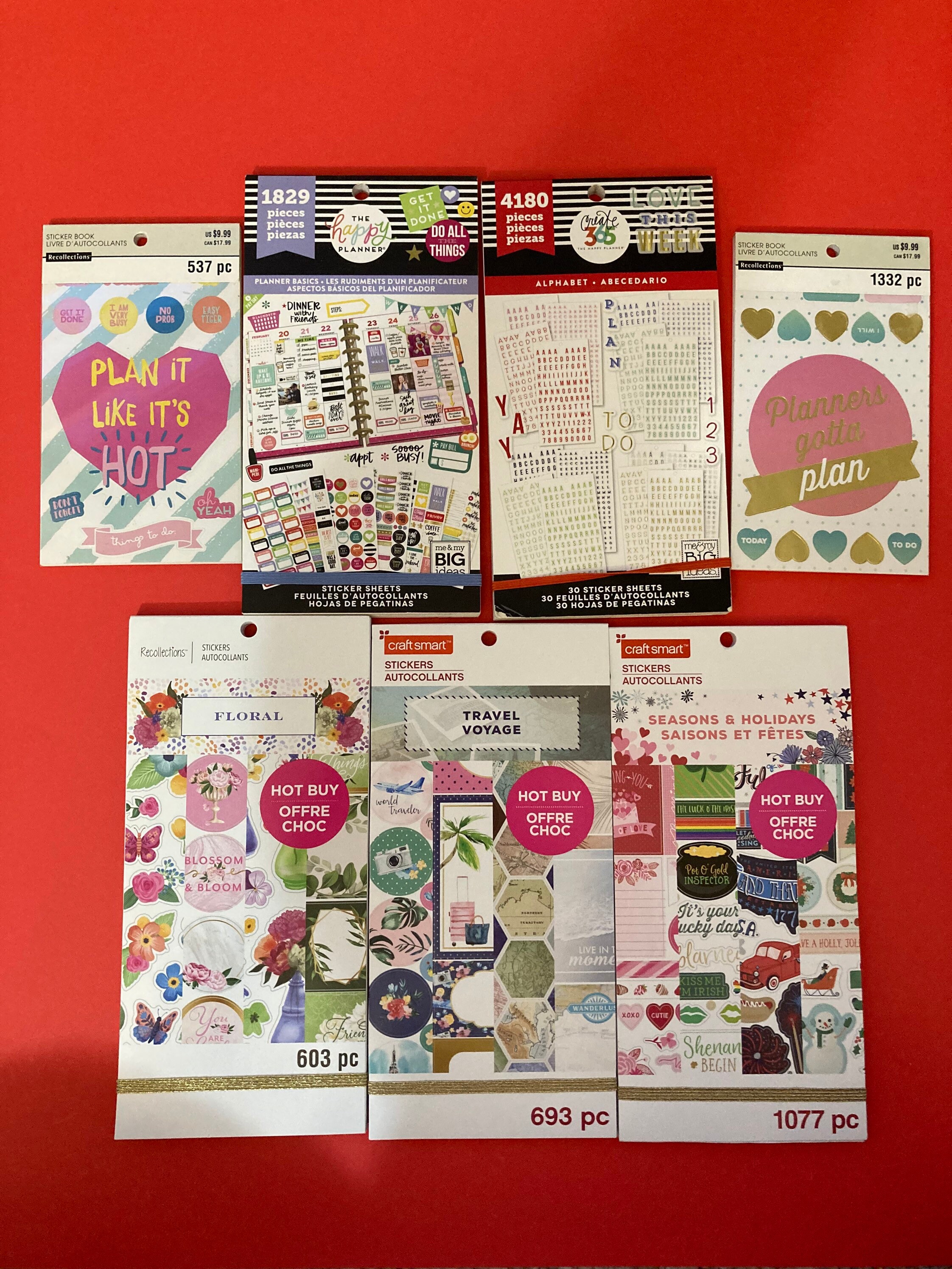 Set of 7 CardSmart and Recollections Sticker Books for | Etsy