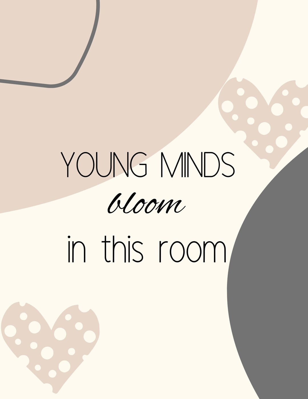 Young Minds Bloom in This Room Teacher Classroom Poster - Etsy
