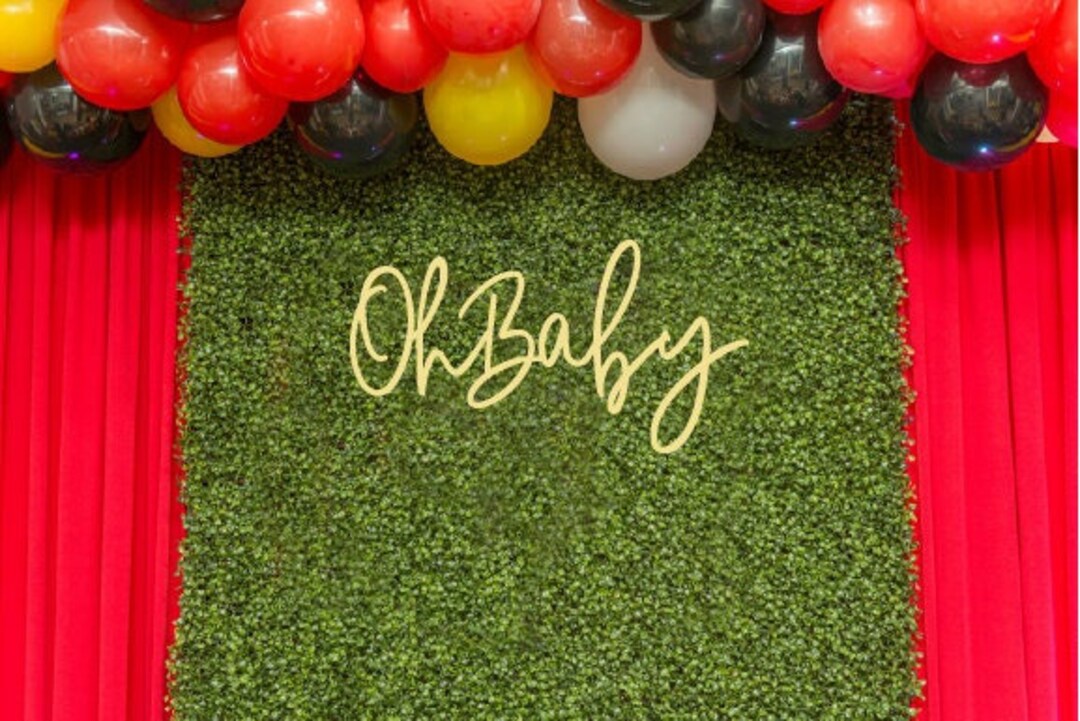 Baby Shower Back Drop Baby Announcement Oh Baby Wood Sign - Etsy