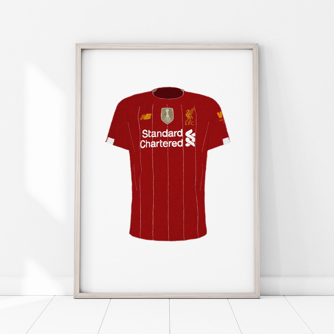Liverpool Home Shirt 19/20 Art Print - Etsy España