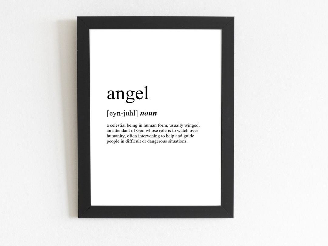 Angel Print / Angel Definition Print / Angel Gift / Angel - Etsy