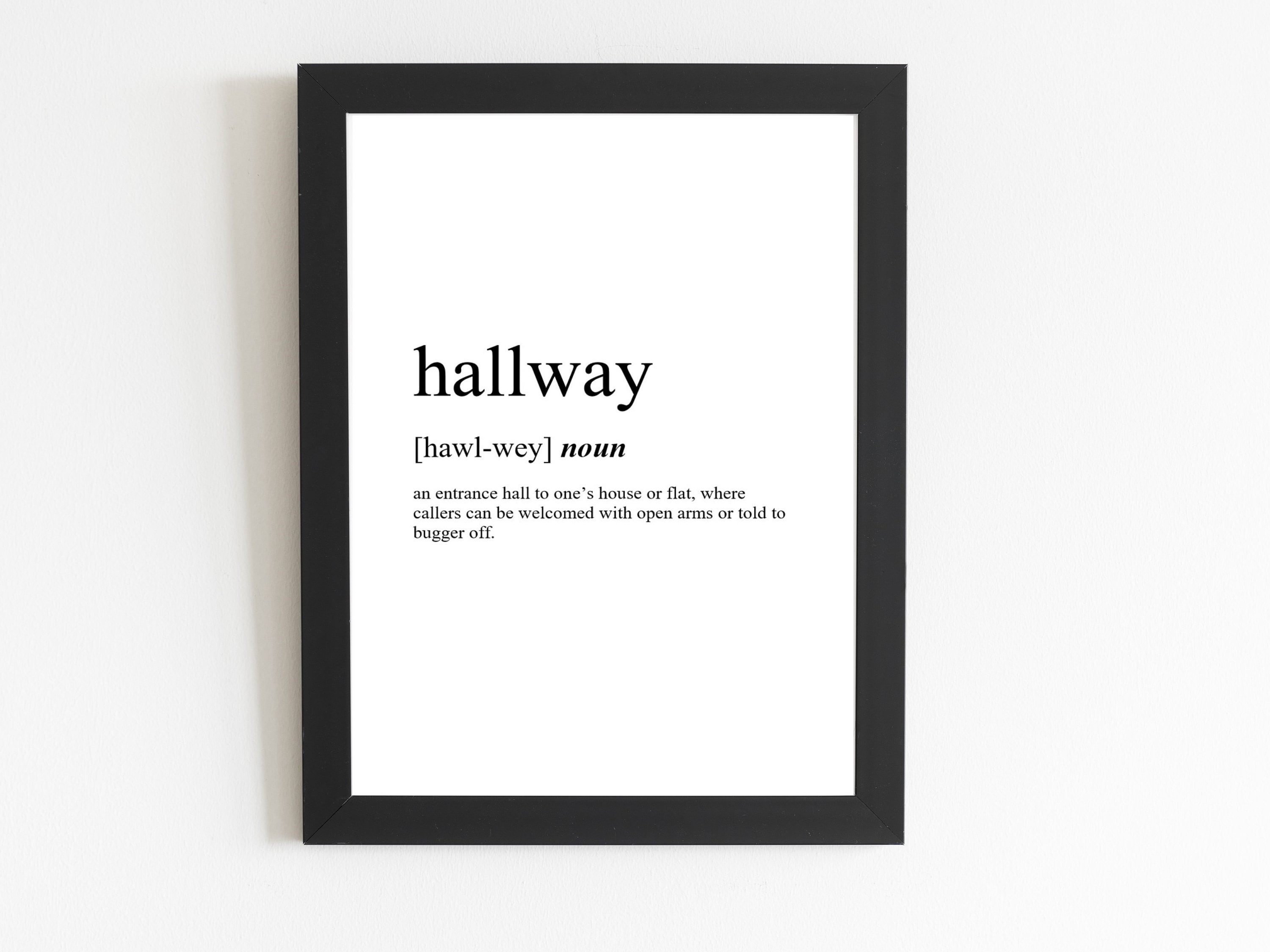 Hallway Definition Print Home Gift Home Present Hallway Etsy UK hallway-definition-print-home-gift-home-present-hallway-etsy-uk