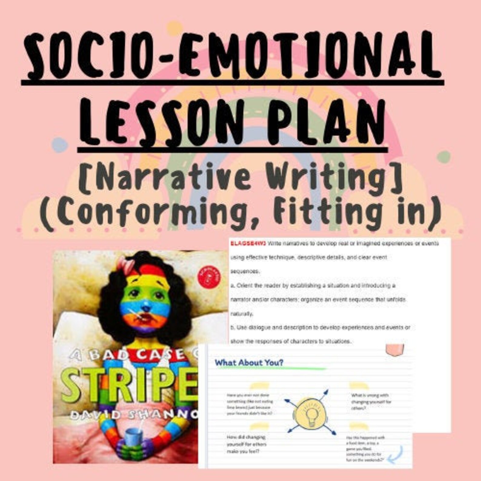 Socio-emotional Writing Lesson Plan (narrative Writing, Conforming ...