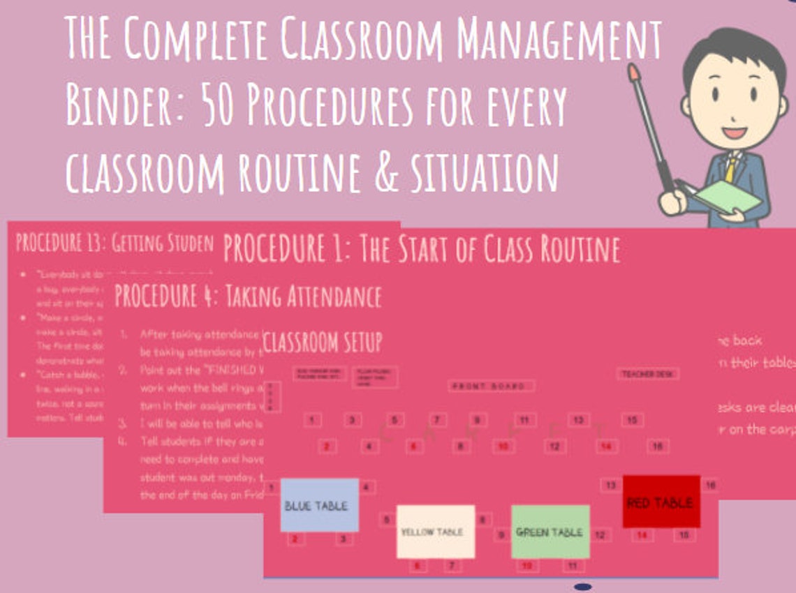 Complete Classroom Management Binder (50 Procedures for First Year ...