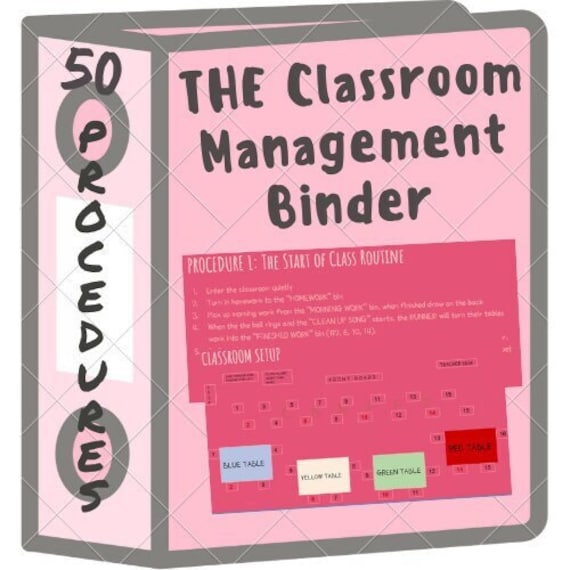 Complete Classroom Management Binder 50 Procedures For First | Etsy