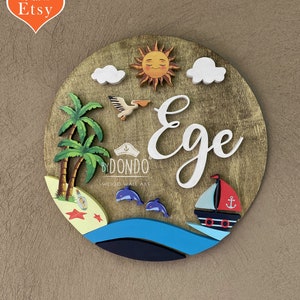 Nursery Name Signship Pirate Sign Custom Name Sign Kids - Etsy