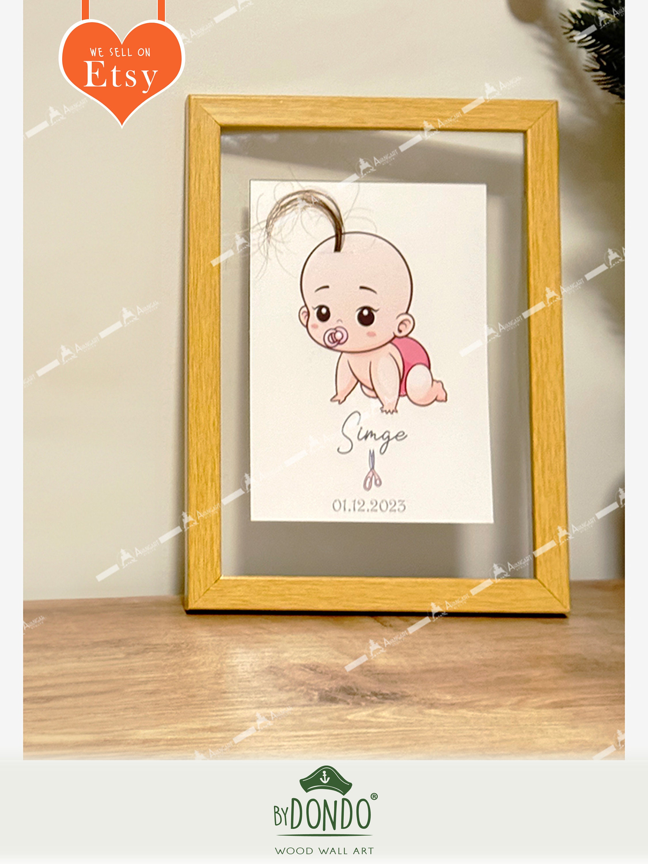 Baby's First Haircut Frame, First Hair, Baby Room Decor, Toddler Room ...