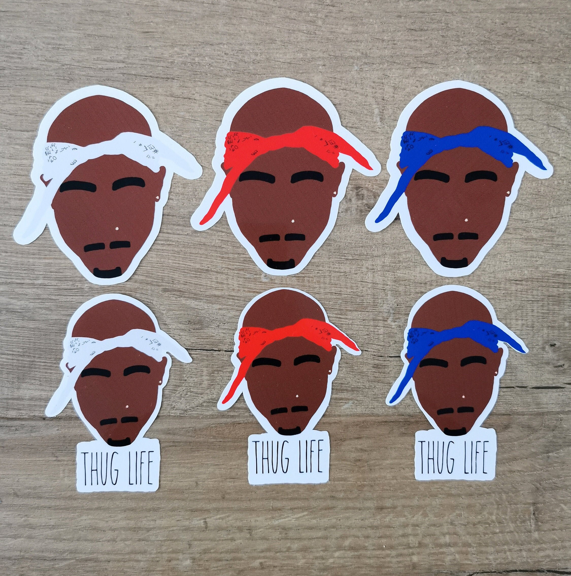 Paper & Party Supplies Stickers Tupac Shakur Cartoon Sticker Vinyl ...