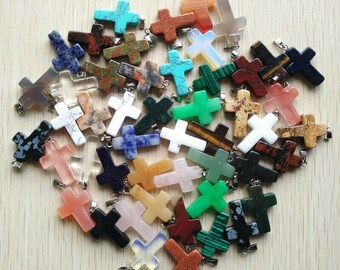 Gemstone Cross | Etsy