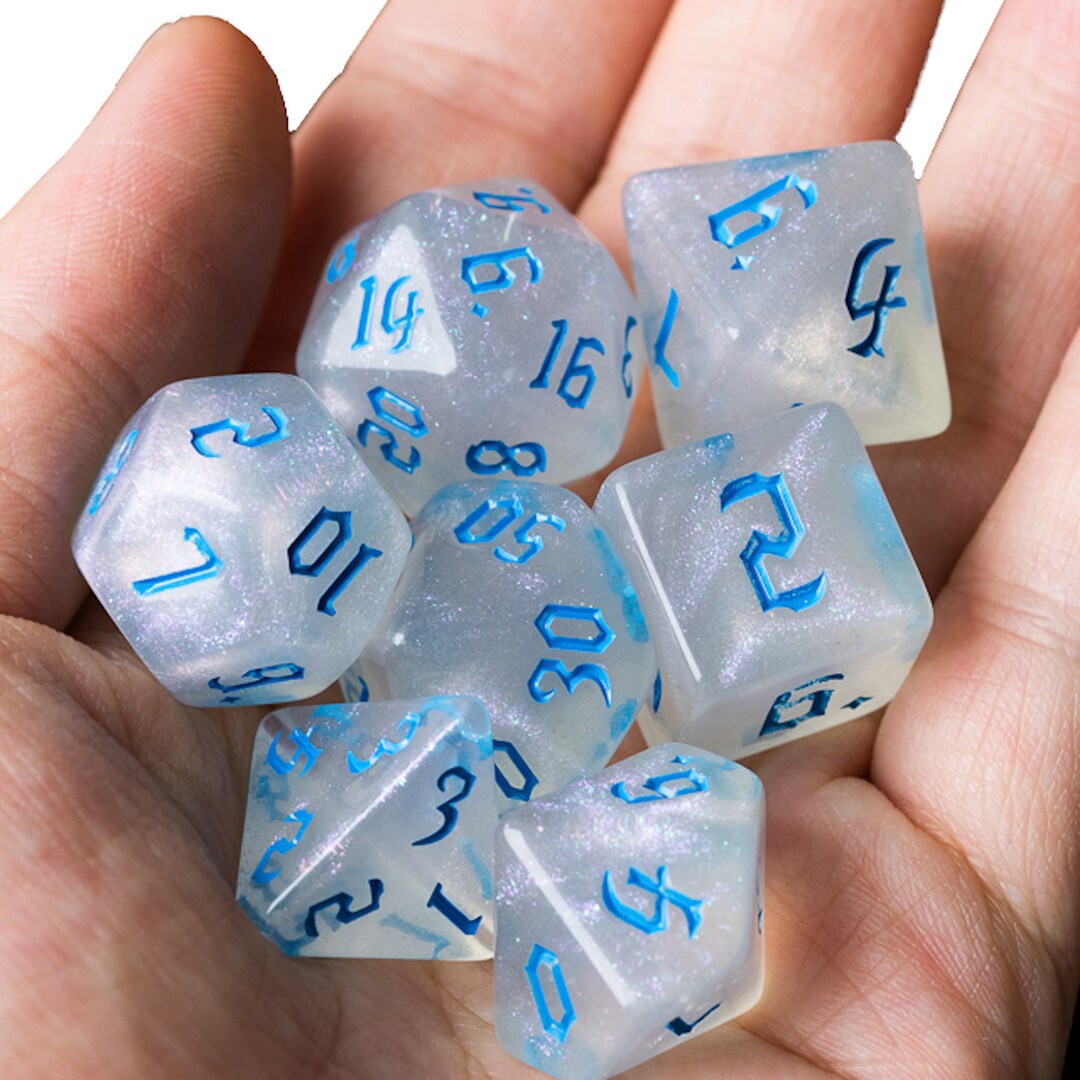 Chipped Ice Dice Ice Dice Icy Dice Frozen Dice Frost Dice Cold Dice Dnd ...