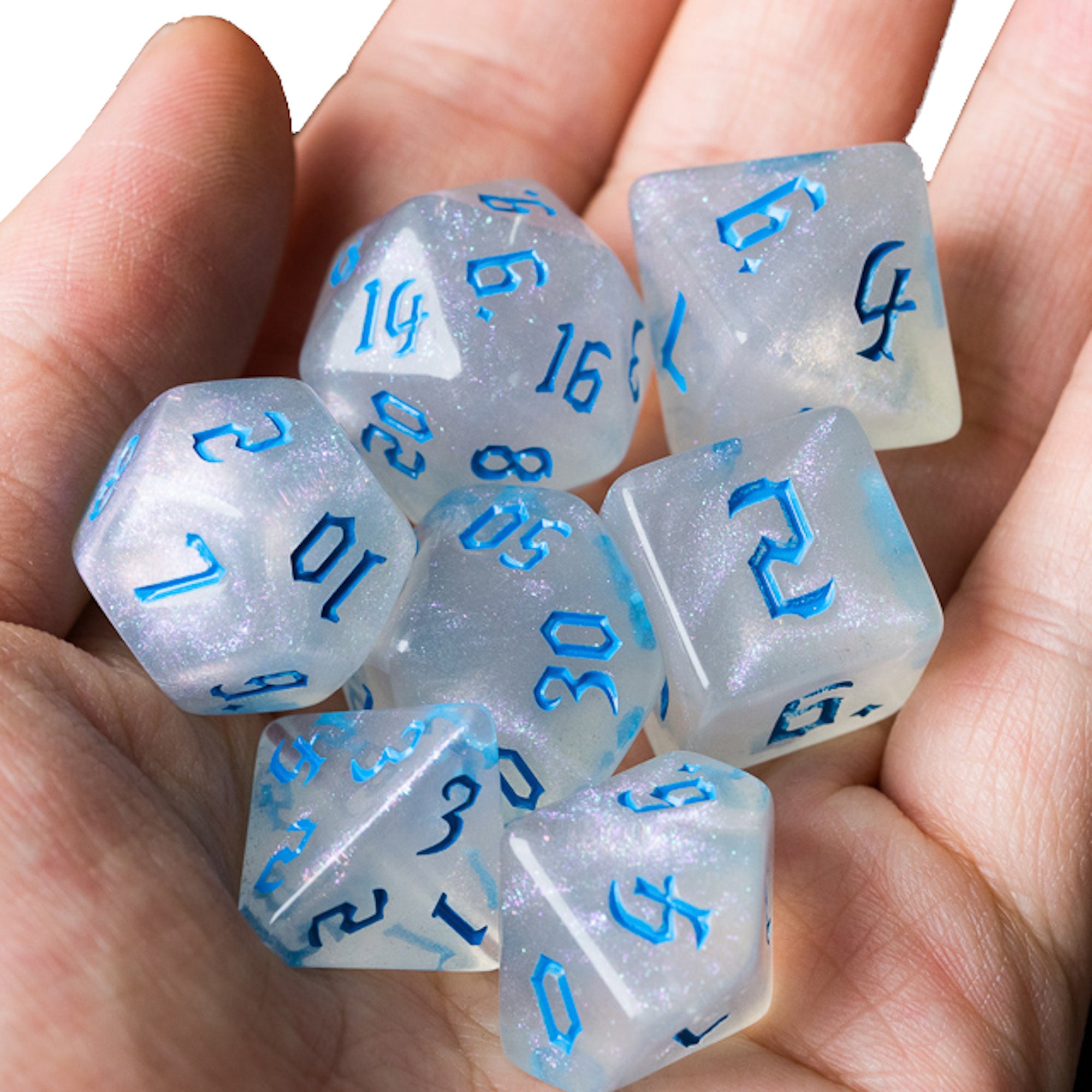 Chipped Ice Dice Ice Dice Icy Dice Frozen Dice Frost | Etsy