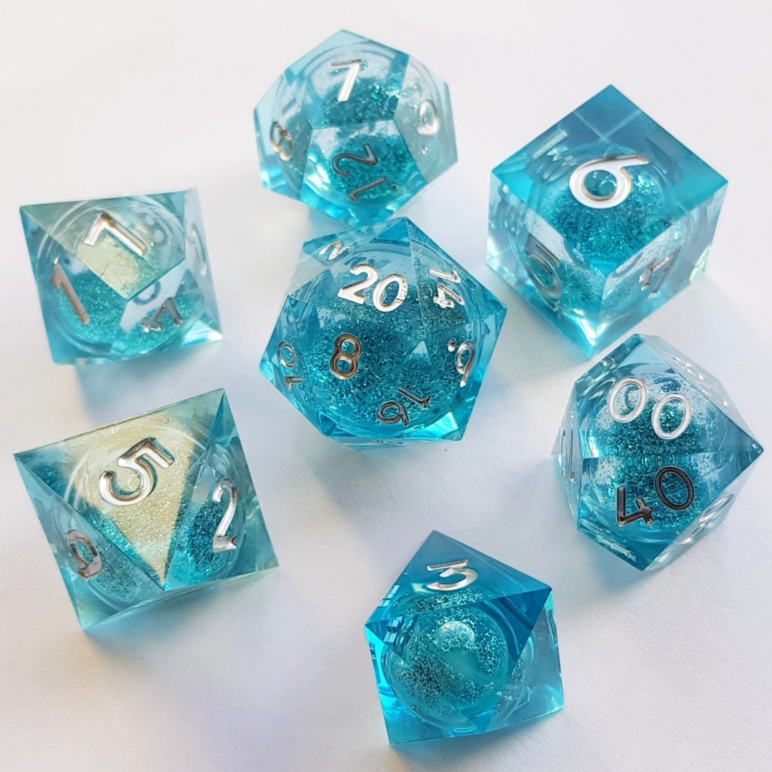 Water Weird Liquid Core Dice Liquid Core Dice Pirate Dice Glitter Dice ...