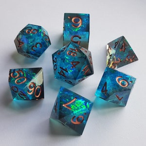 Smoke Opal Sharp Edge Dice Smoke Opal Dice Holo Foil Dice Holographic ...