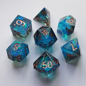 Smoke Opal Sharp Edge Dice Smoke Opal Dice Holo Foil Dice Holographic ...