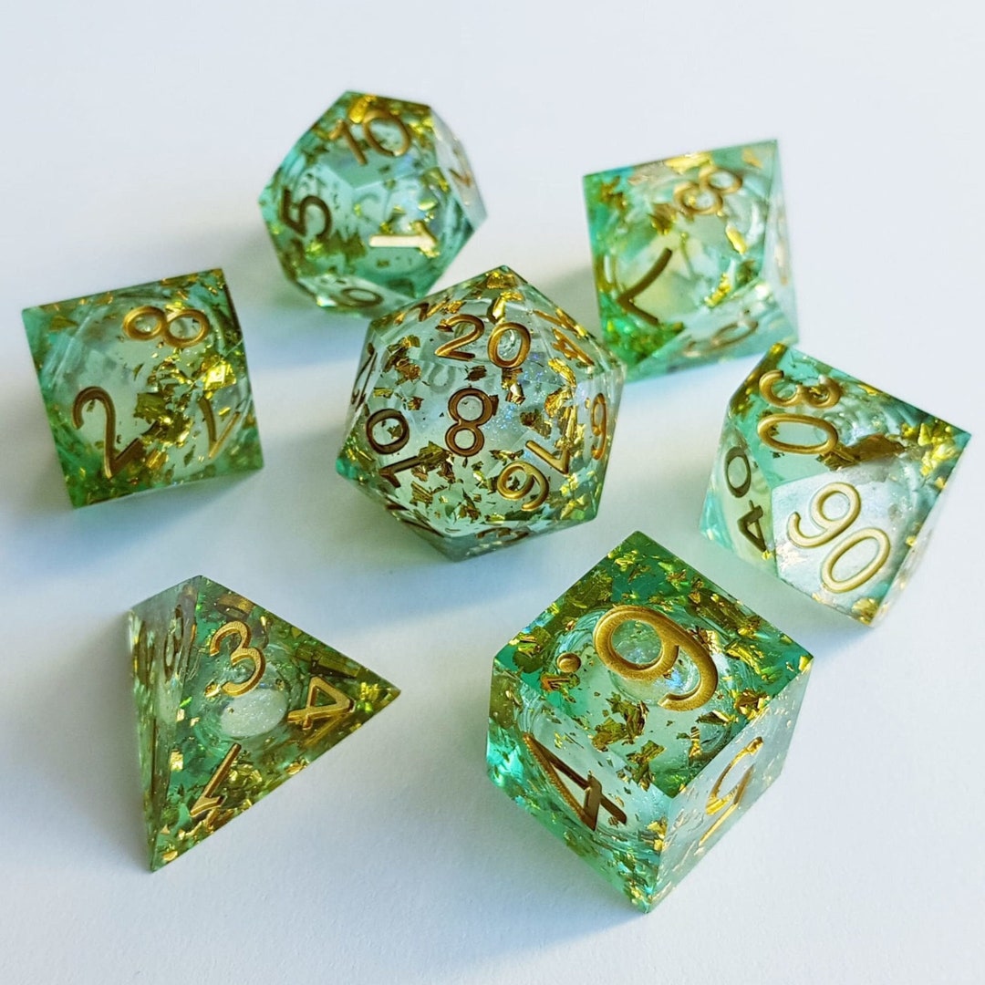 Sunken Treasure Liquid Core Dice Liquid Core Dice Pirate Dice Glitter ...