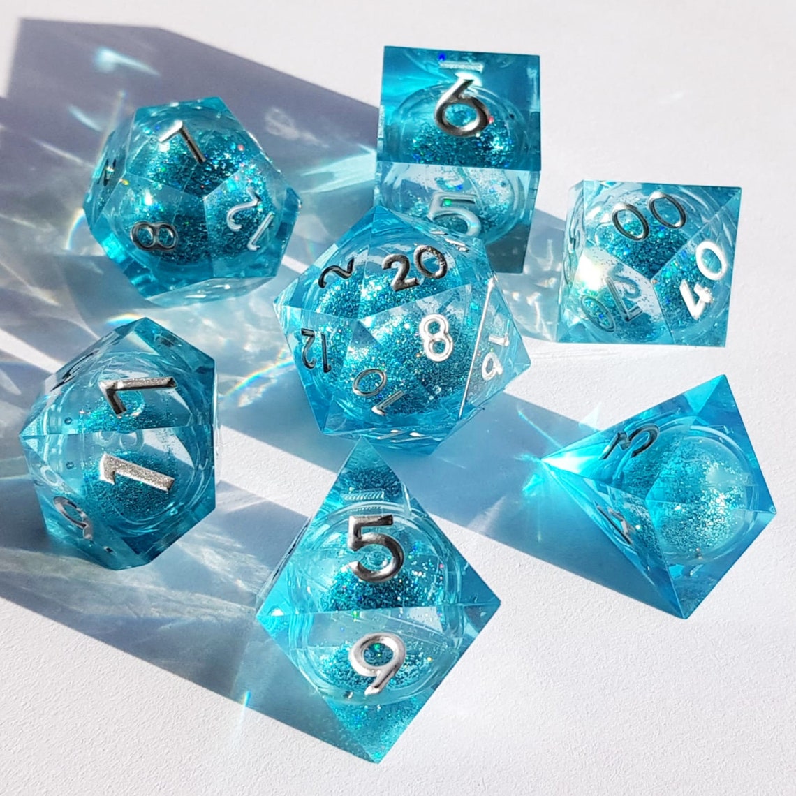 Water Weird Liquid Core Dice Liquid Core Dice Pirate Dice - Etsy