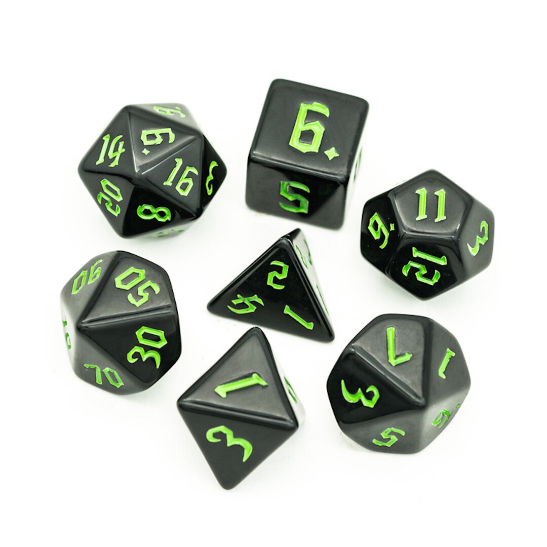 Ritual of Corruption Dice Acid Dice Black Dice Evil Dice - Etsy